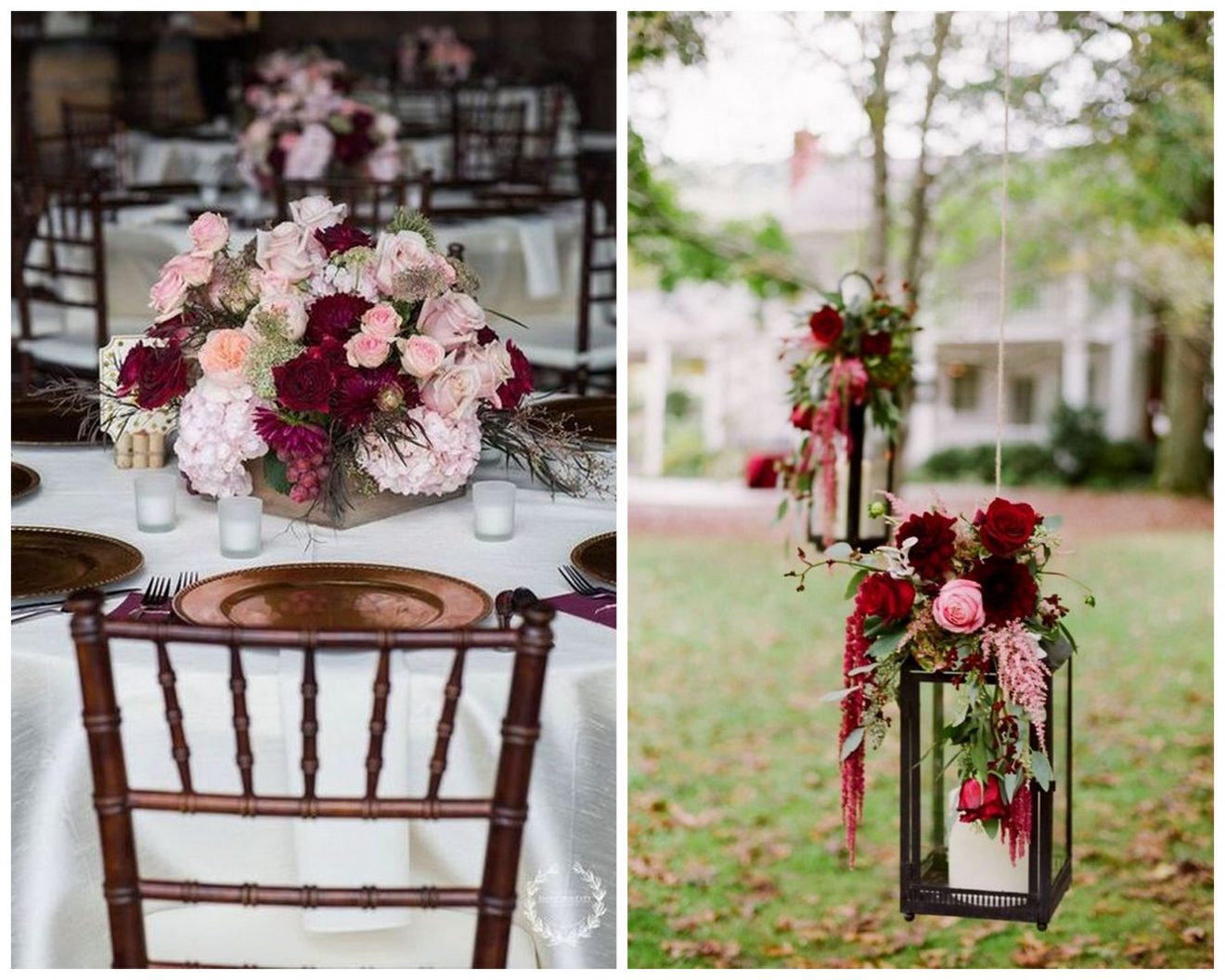 Bordowy kolor przewodni ślubu i wesela - Blog ślubny